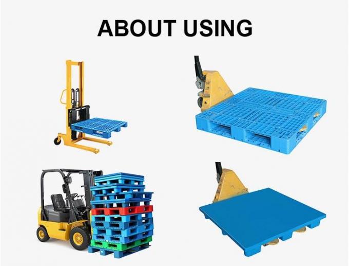 Virgin HDPE Solid Top Rackable Pallet Forklift Large Plastic Pallets
