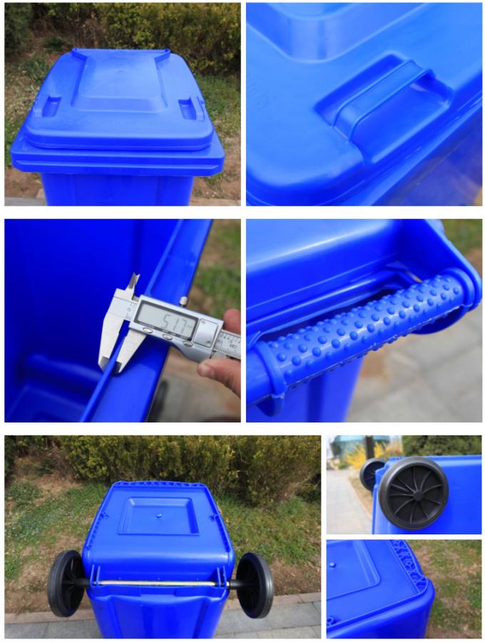 600L 800L Large Plastic Dustbin Leisure Square Recycling Trash Cans
